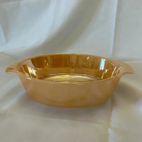 Anchor Hocking | Kitchen | Vintage Orange Lusterware Casserole Dish ...